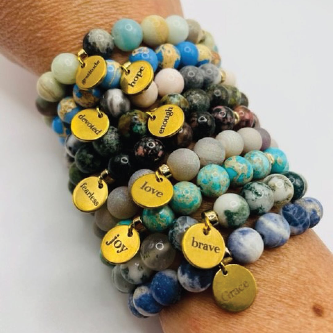 AFFIRMATION BRACELETS Charm Bracelets Beaded Bracelets Personalized ...
