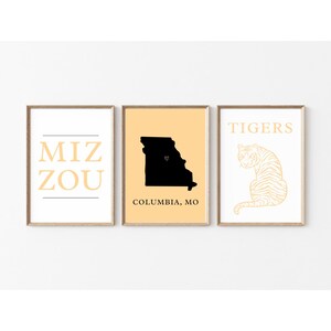 MIZZOU WALL ART | Trendy Wall Art | Dorm Room Wall Art | Apartment Wall ...