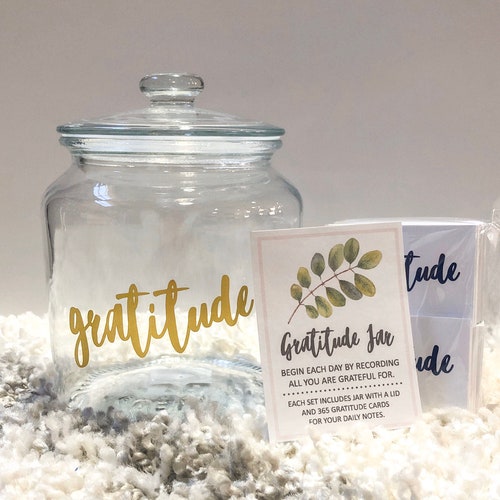 Gratitude Kit Gratitude Jar Gratitude Cards Box - Etsy