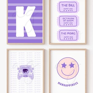 K-STATE ART | Trendy Wall Art | Dorm Room Wall Art | Apartment Wall Art ...