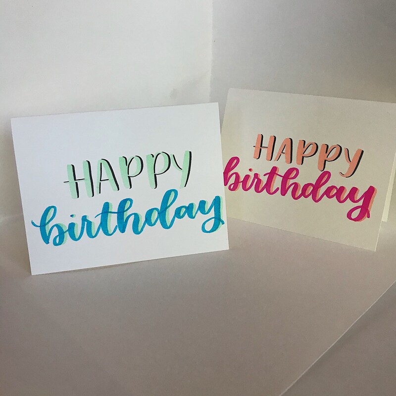 Calligraphy Cards - Etsy