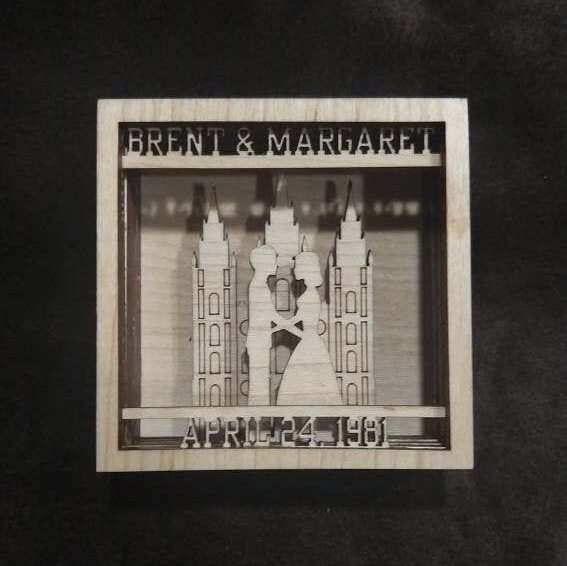 Stacked Wooden Marriage / Wedding Block - Etsy