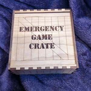 Emergency Game Crate - Etsy