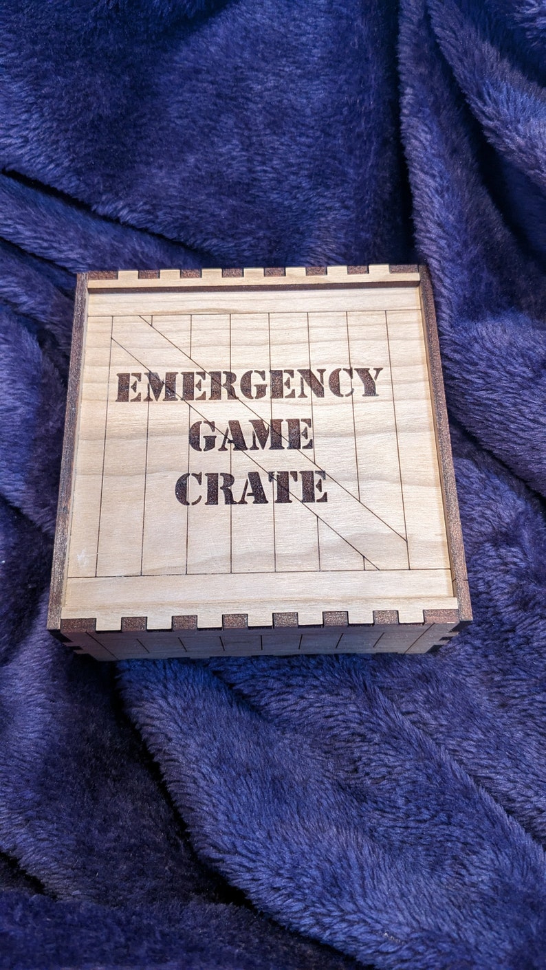 Emergency Game Crate - Etsy