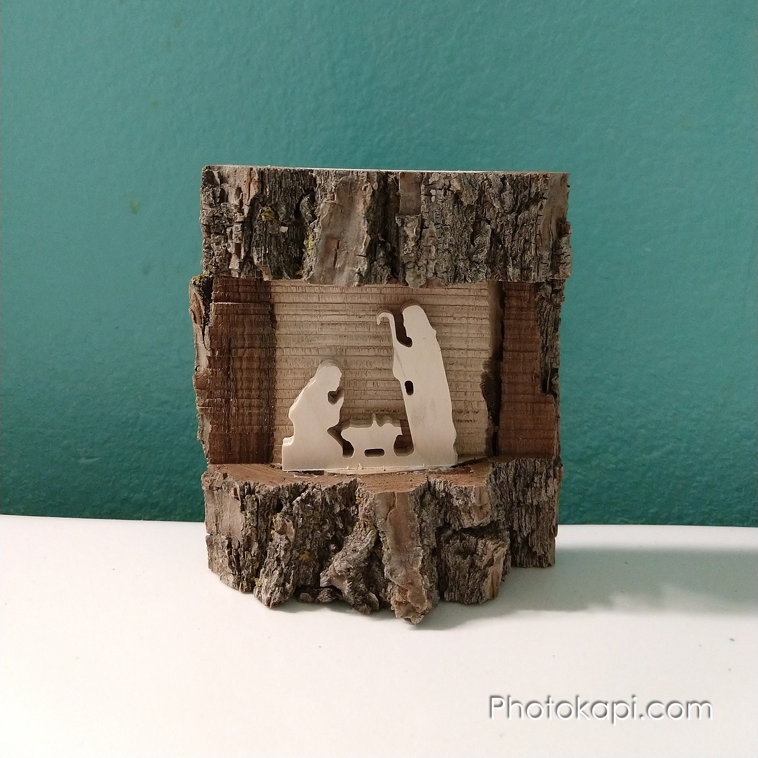 Rustic Wood Nativity Set - Etsy