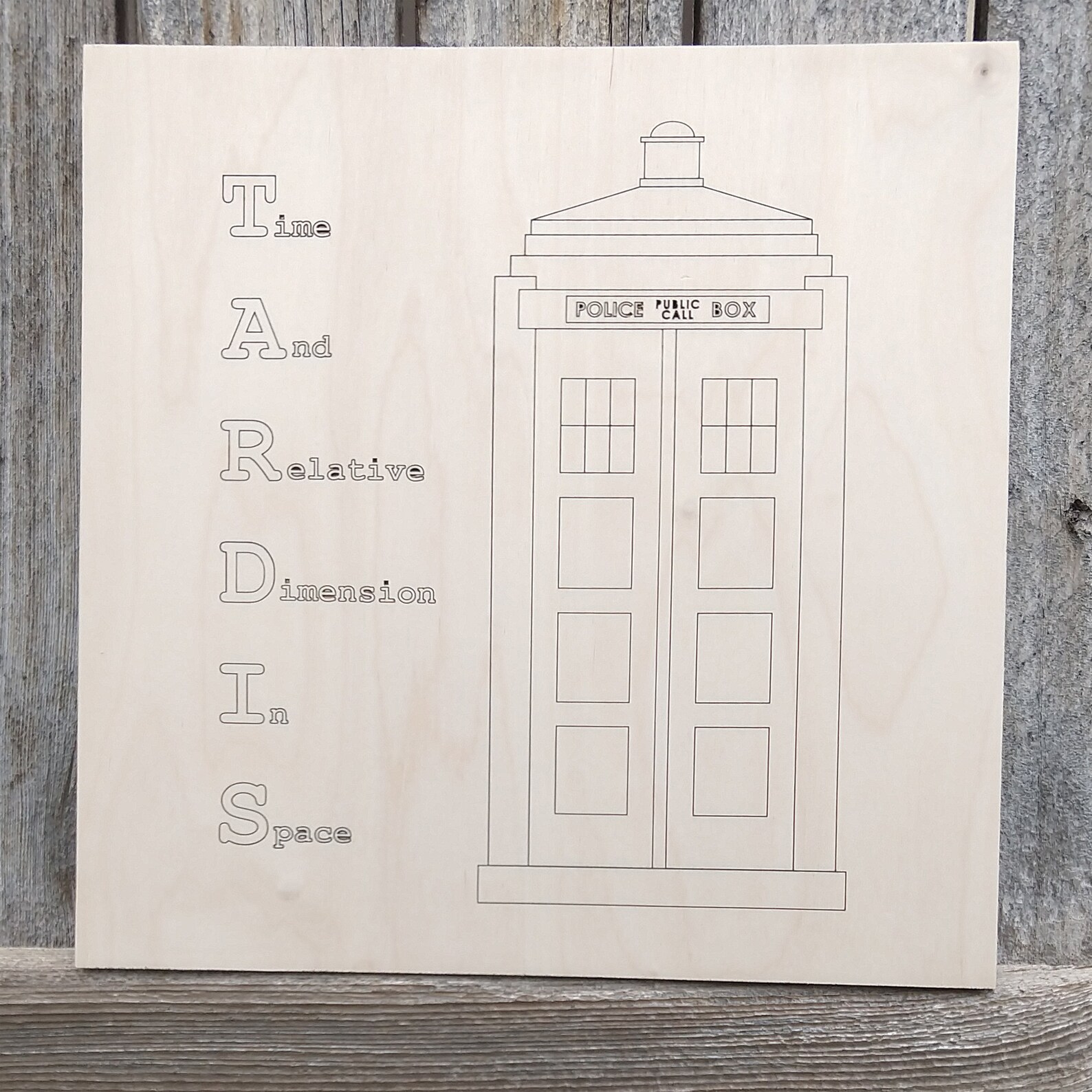 Tardis Doctor Who Quote Wooden Carved Wall Hanging - Etsy