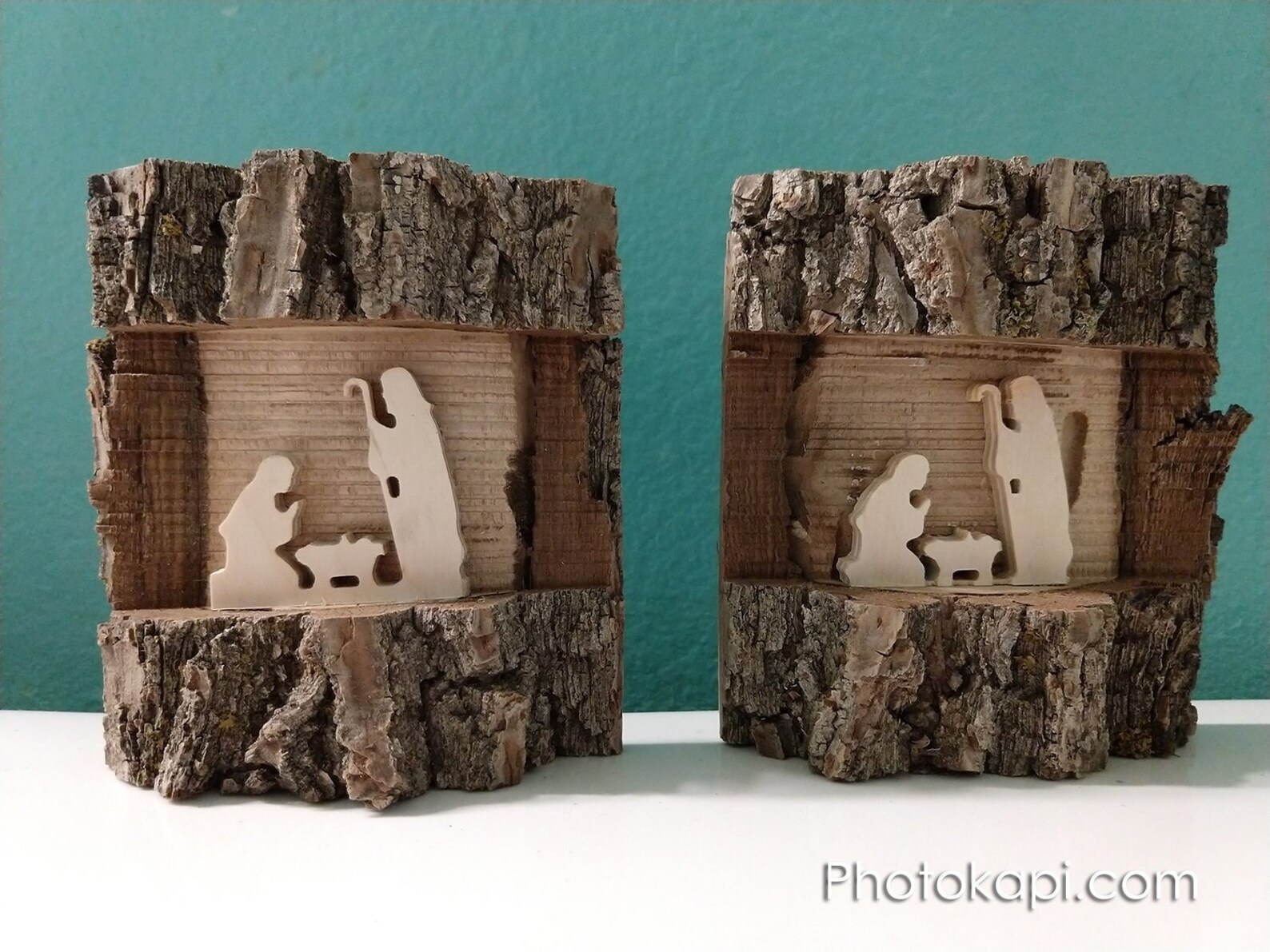 Rustic Wood Nativity Set - Etsy