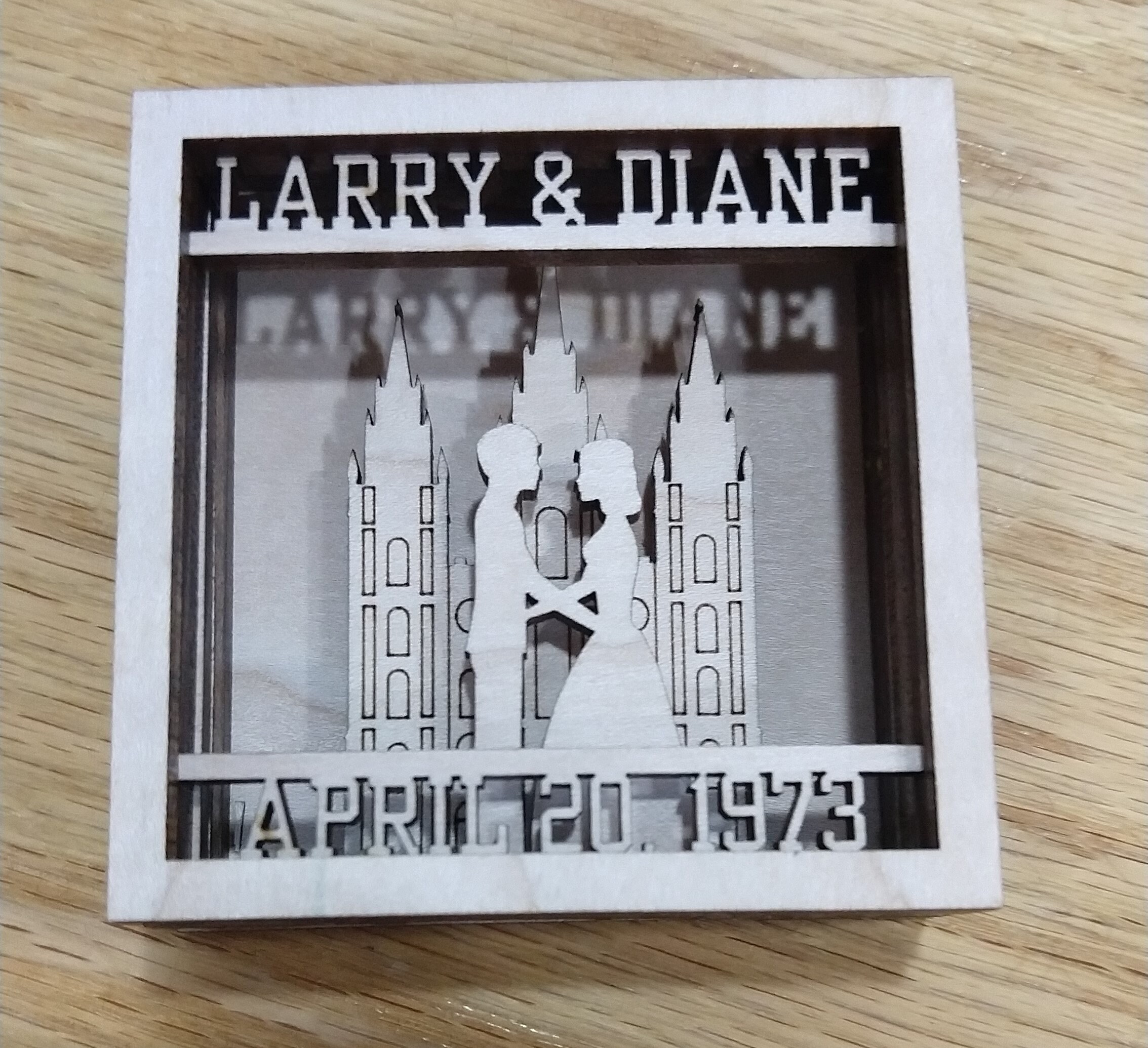 Stacked Wooden Marriage / Wedding Block - Etsy