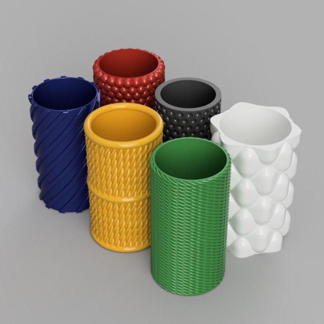3D Models of Pencil / Pen Cups (set of 6) - Etsy