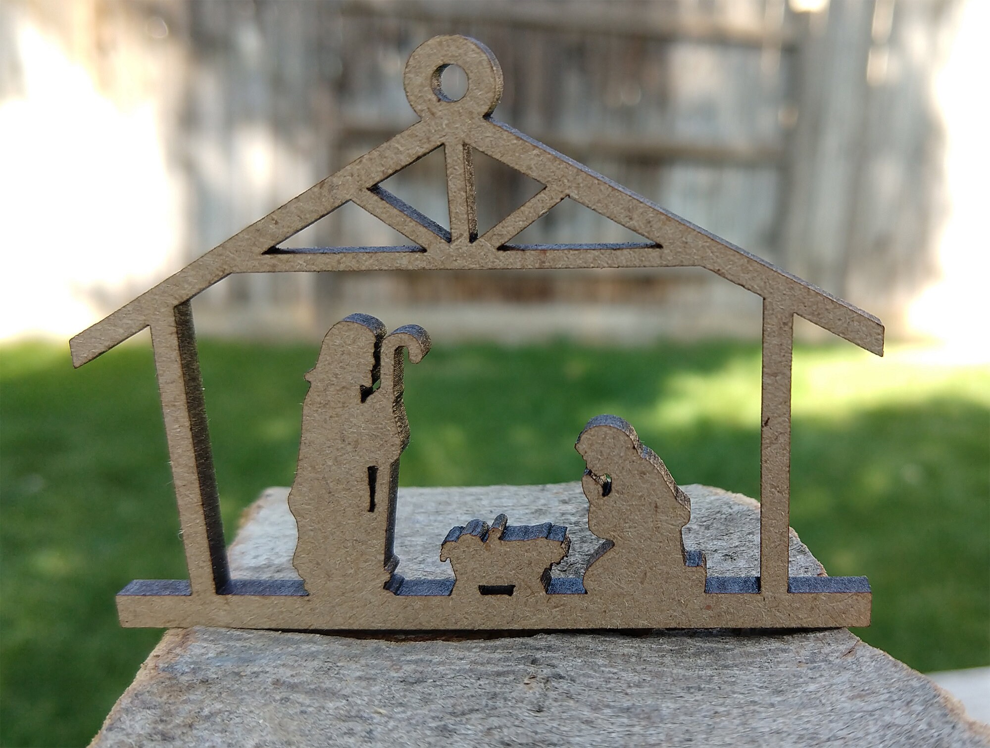 Nativity Christmas Tree Ornament Laser Cut - Etsy