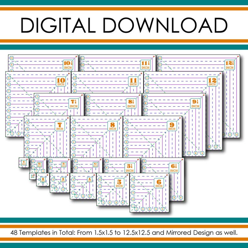 Quilt Square Ruler Template - Etsy