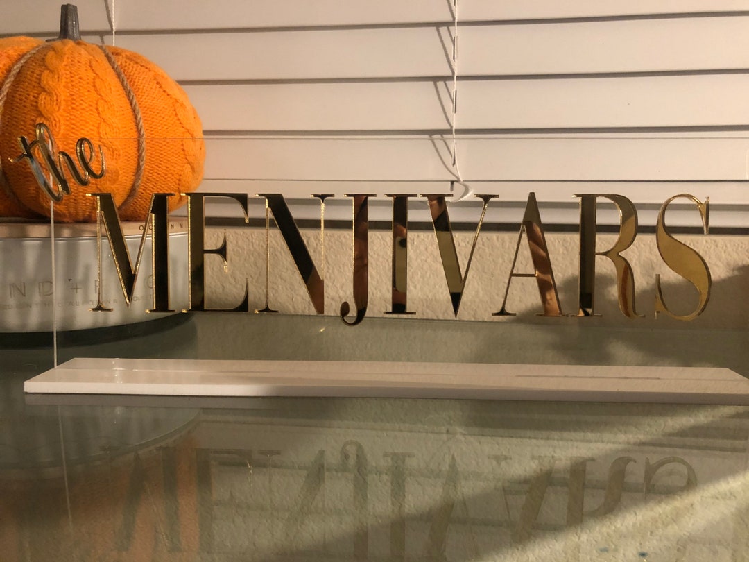 Standing Acrylic Sign 3D Acrylic Name Signs Acrylic Name Table Sign ...