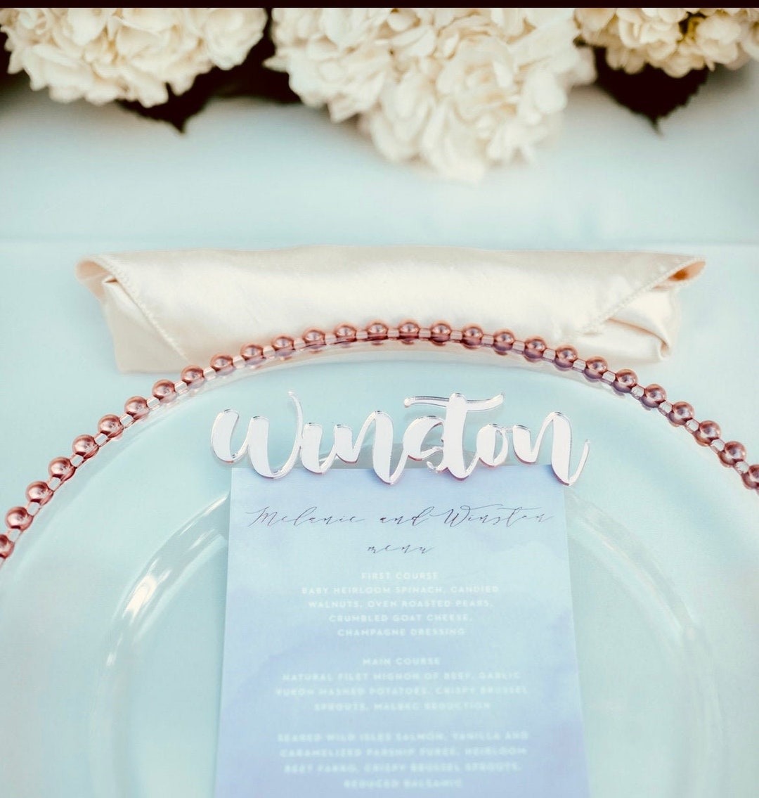 Acrylic Name Plates Acrylic Name Signs Acrylic Name Place Settings ...