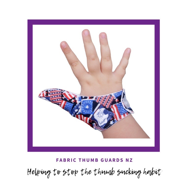 Thumb Guard. Single Thumb Guard. Thumb Sucking Habit. Flag - Etsy