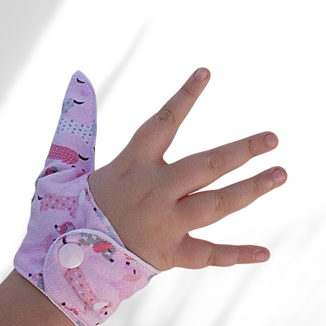 Thumb Guard. Deter Thumb Sucking Habits. Flannel Fabric With - Etsy ...