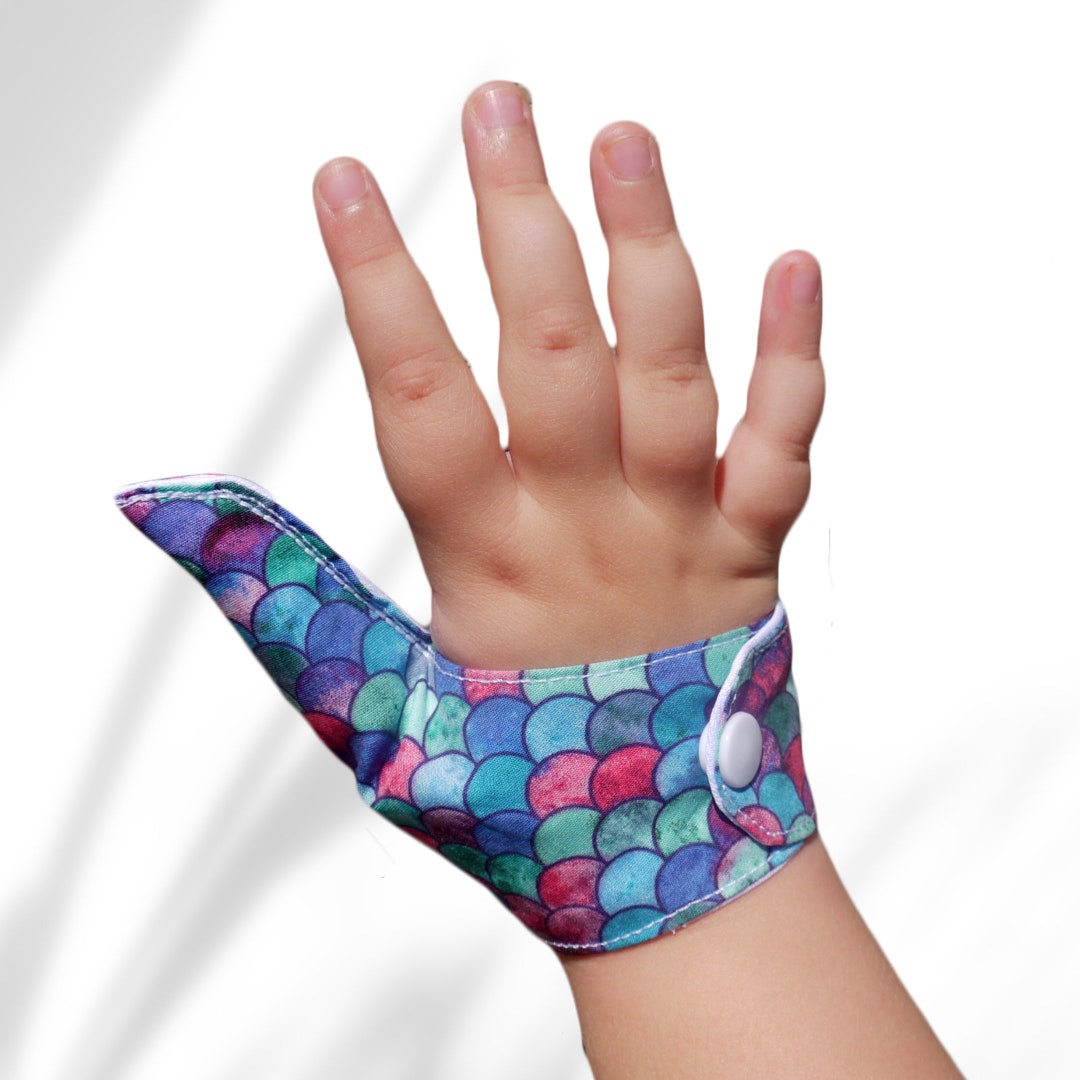 Thumb Guard in a Mermaid Tail Themed Fabric to Help Children - Etsy