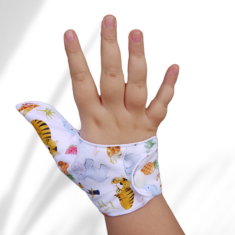 Thumb Guard in a Wild Animal Themed Fabric to Help Children - Etsy