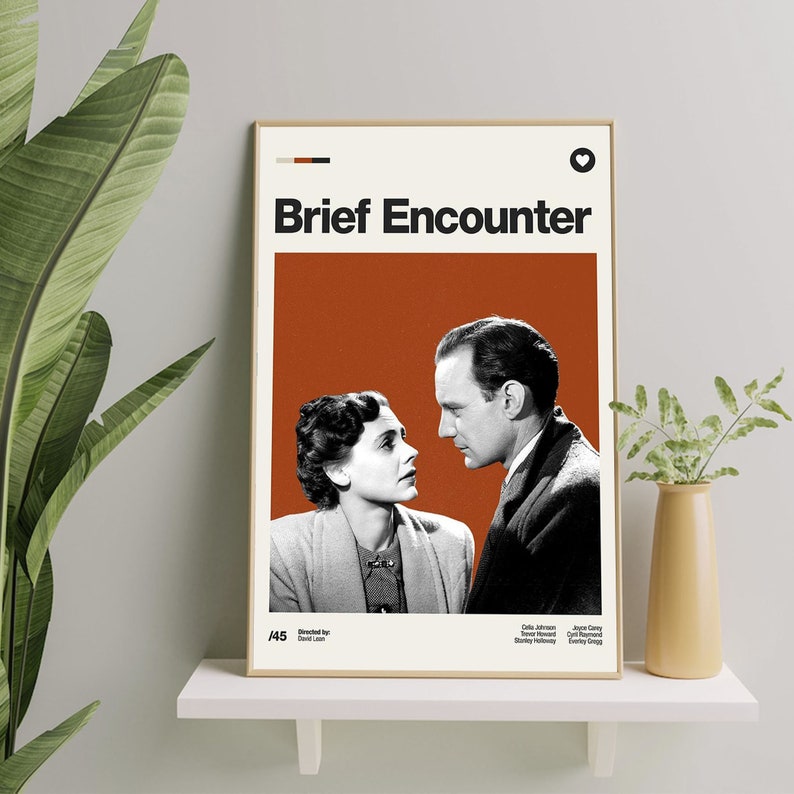 Brief Encounter Poster, Mid Century Modern Movie Poster, Vintage ...
