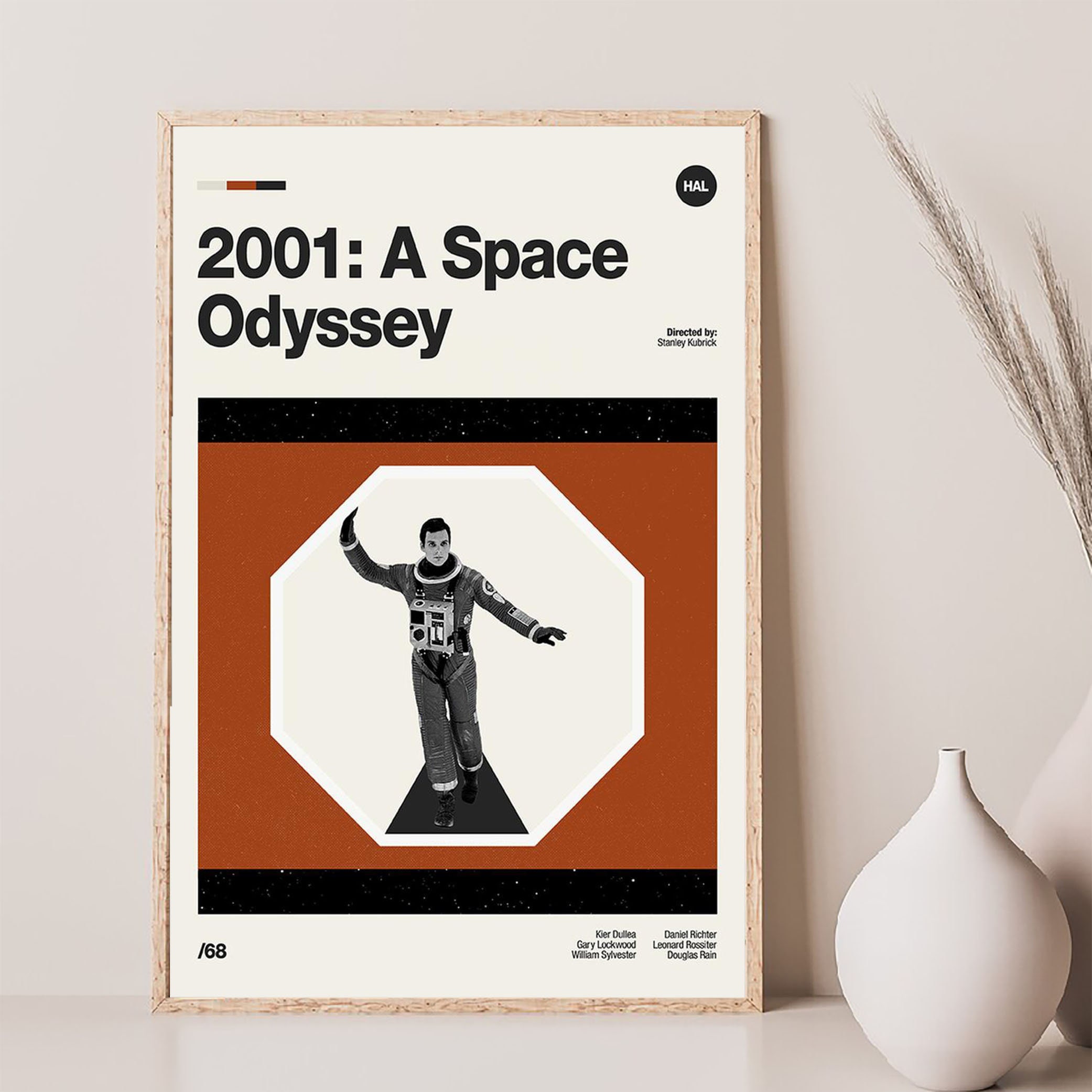 A Space Odyssey Poster, Mid Century Modern Movie Poster, Vintage ...
