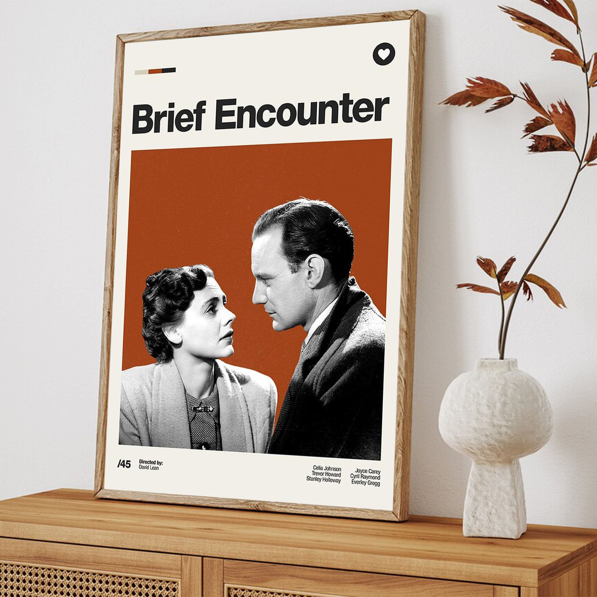 Brief Encounter Poster, Mid Century Modern Movie Poster, Vintage ...