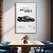 Porsche Brabus Turbo S Poster, Mid Century Modern Car Poster, Retro ...