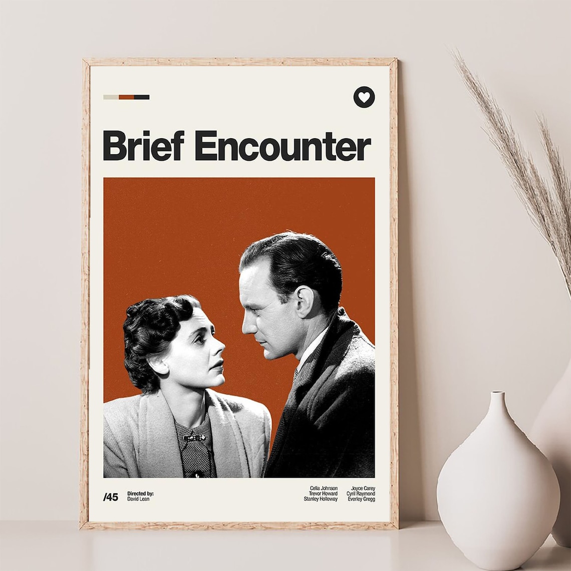 Brief Encounter Poster, Mid Century Modern Movie Poster, Vintage ...