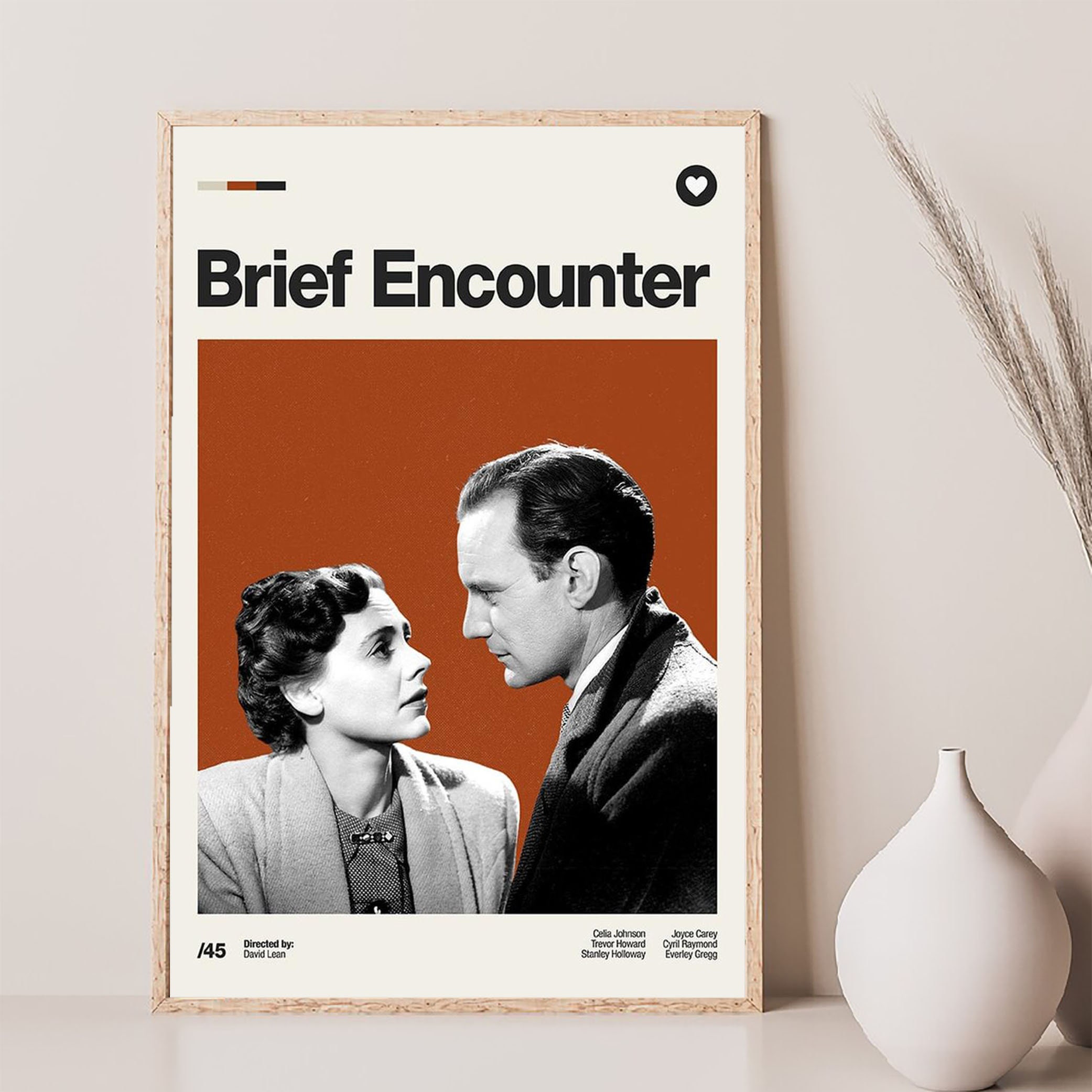 Brief Encounter Poster, Mid Century Modern Movie Poster, Vintage ...