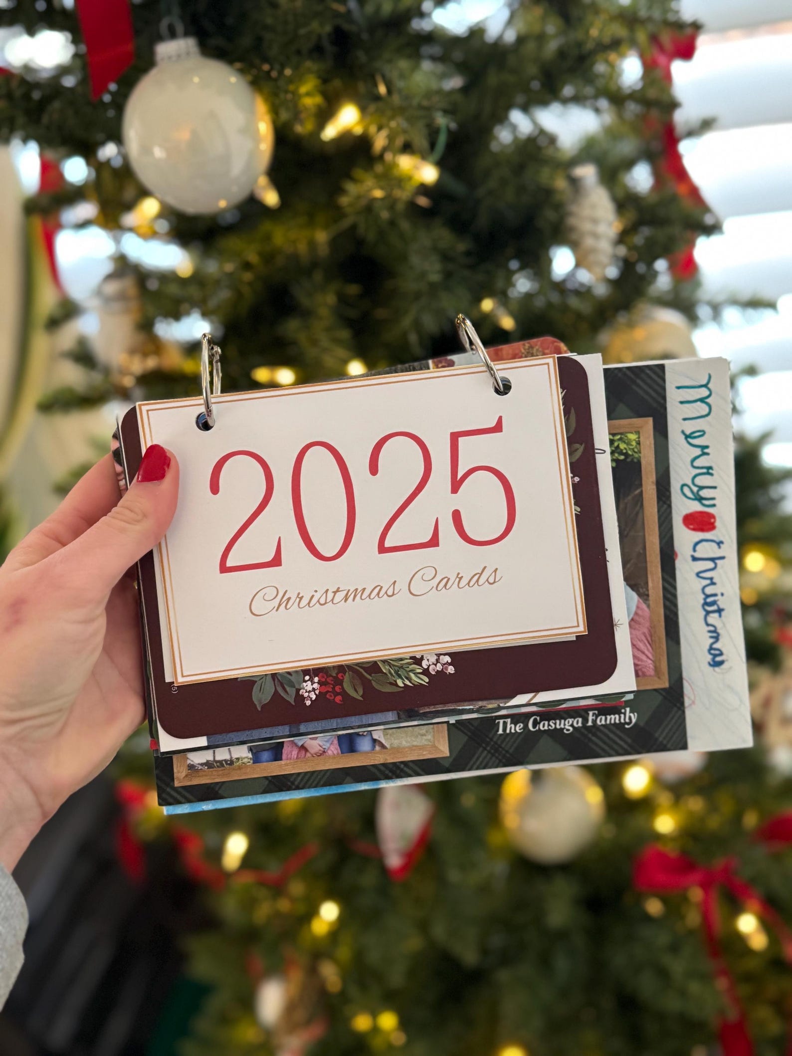 2025 Christmas Cards Cover Printable. Keepsake. DIY Christmas Book ...