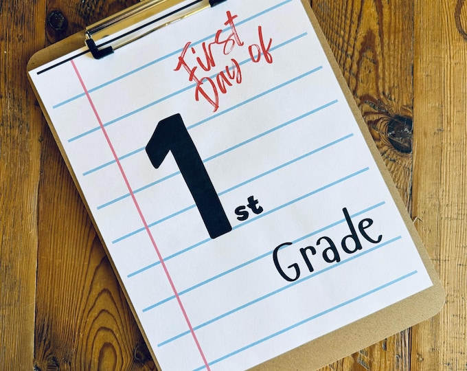 Printable First Day of School Bundle - Etsy Canada