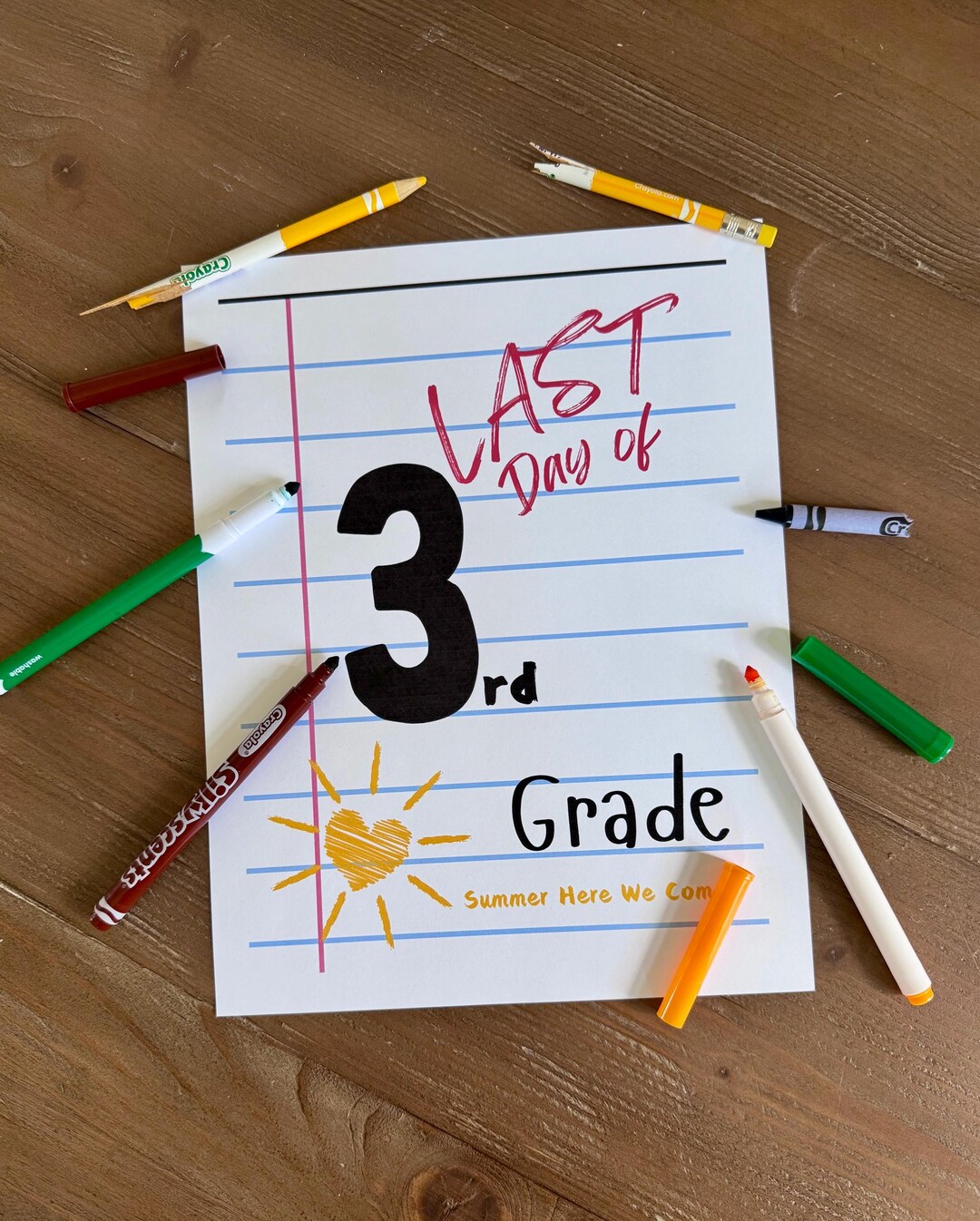 Last Day of 3rd Grade Printable - Etsy