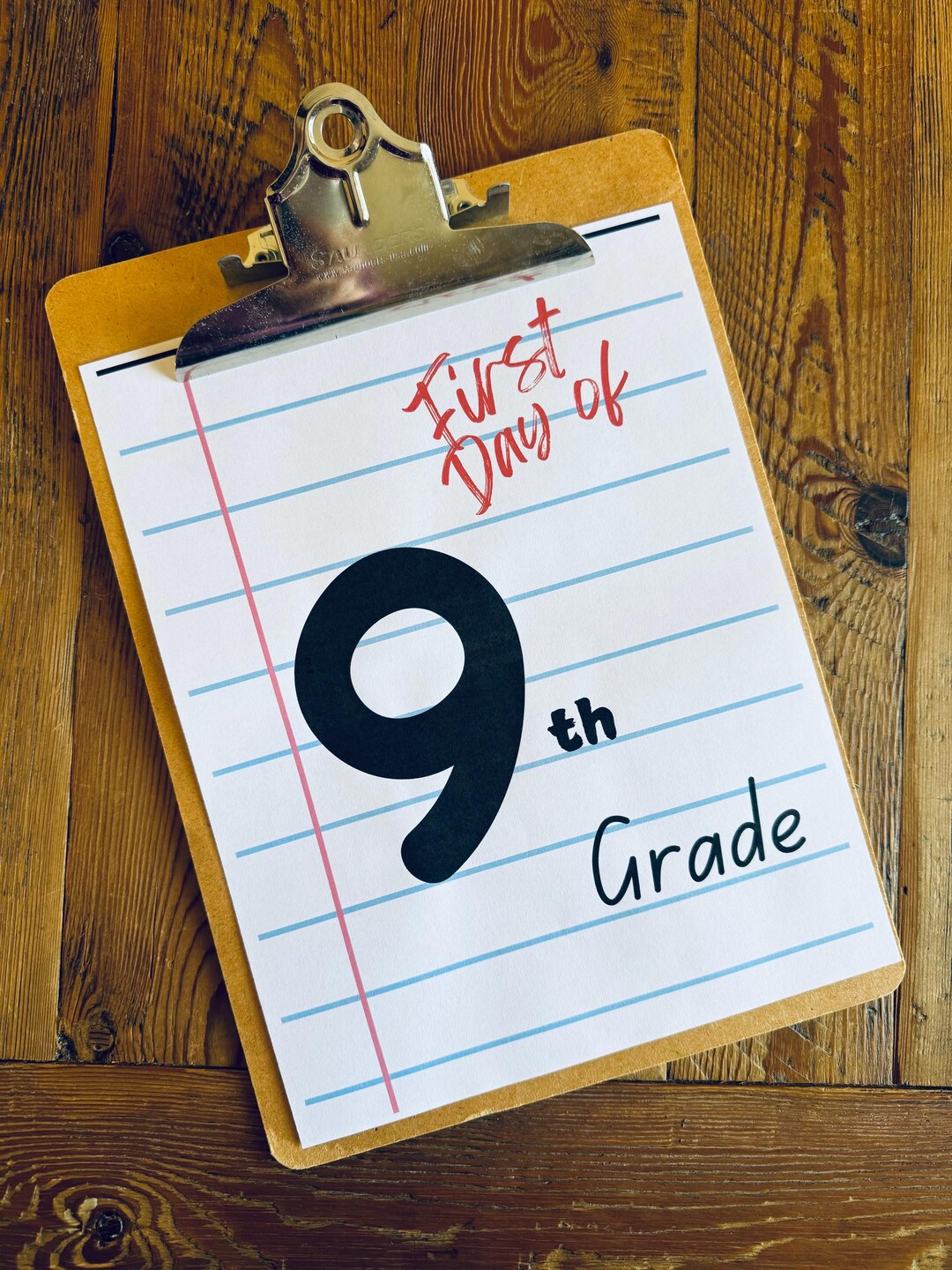 First Day of 9th Grade Printable - Etsy