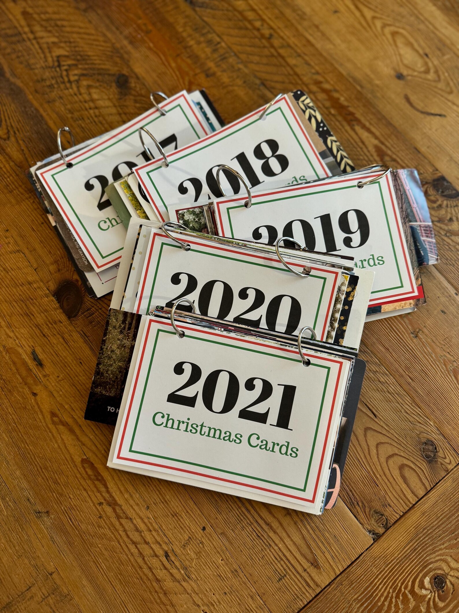 2025 Christmas Cards Cover Printable. Keepsake. DIY Christmas Book ...