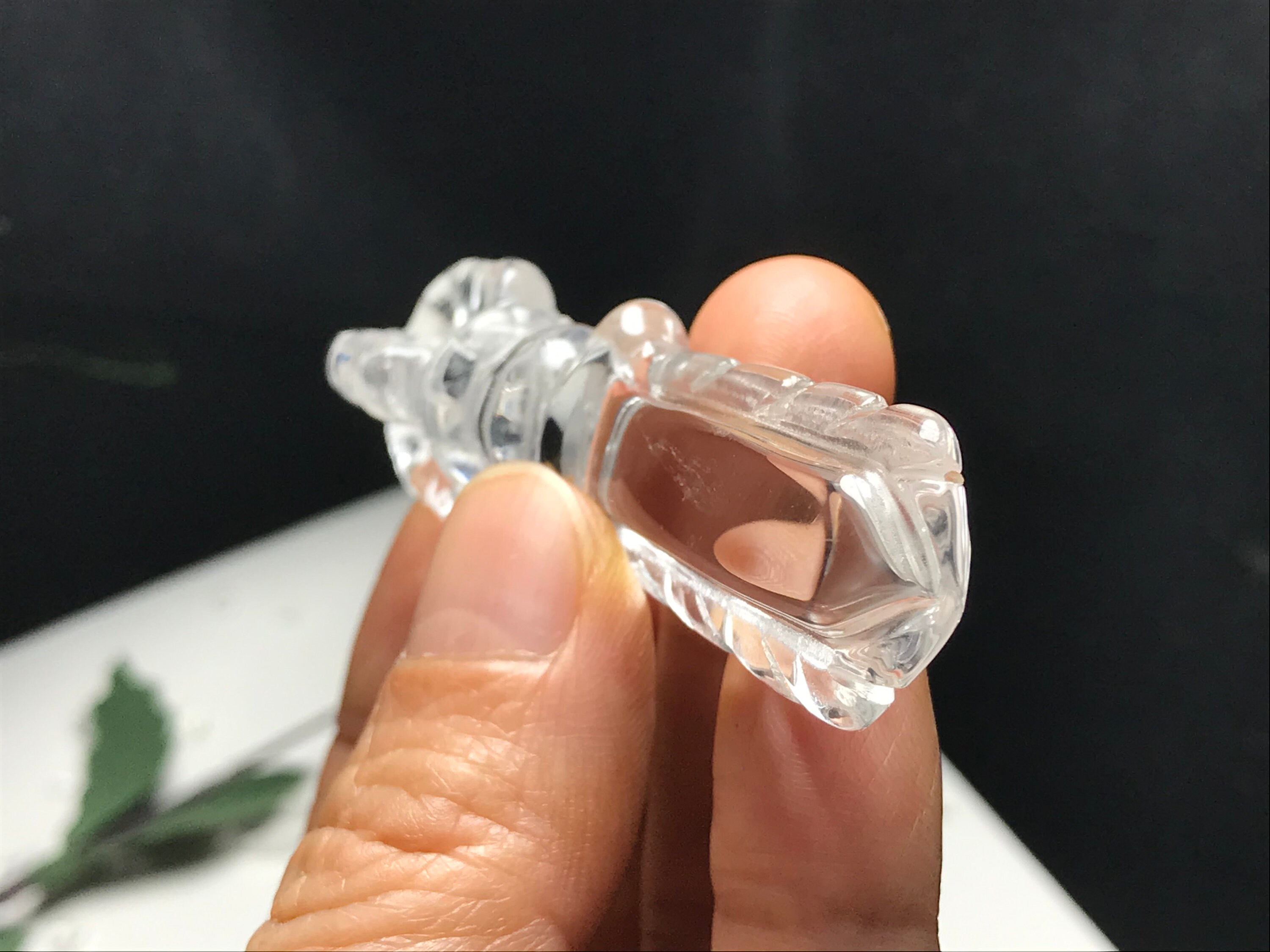 Clear Natural Quartz Crystal Amulet Dorje Sword Reiki Healing | Etsy