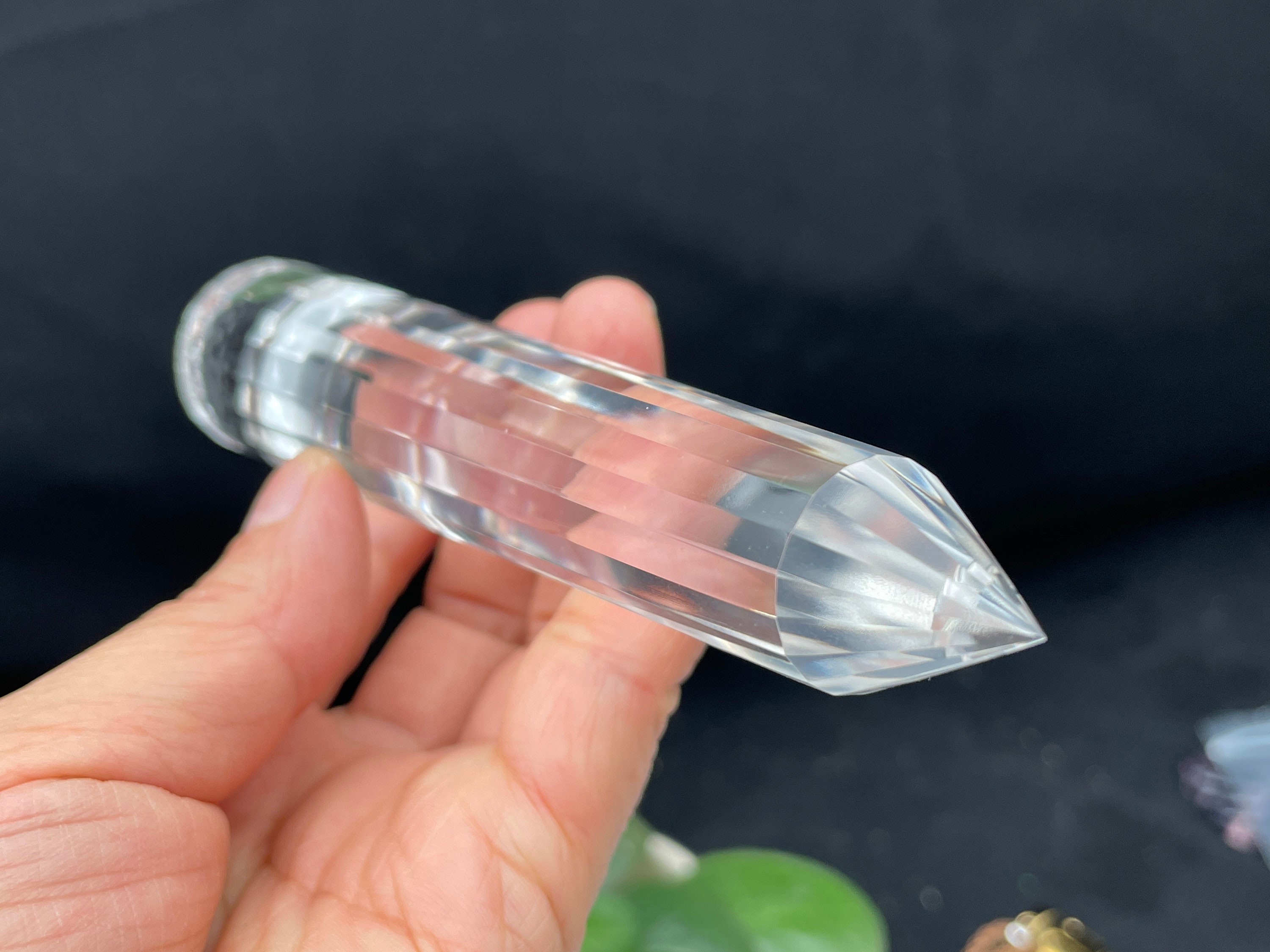 18 sided Vogel Style Blue Rutiles Natural Quartz Crystal Wand | Etsy