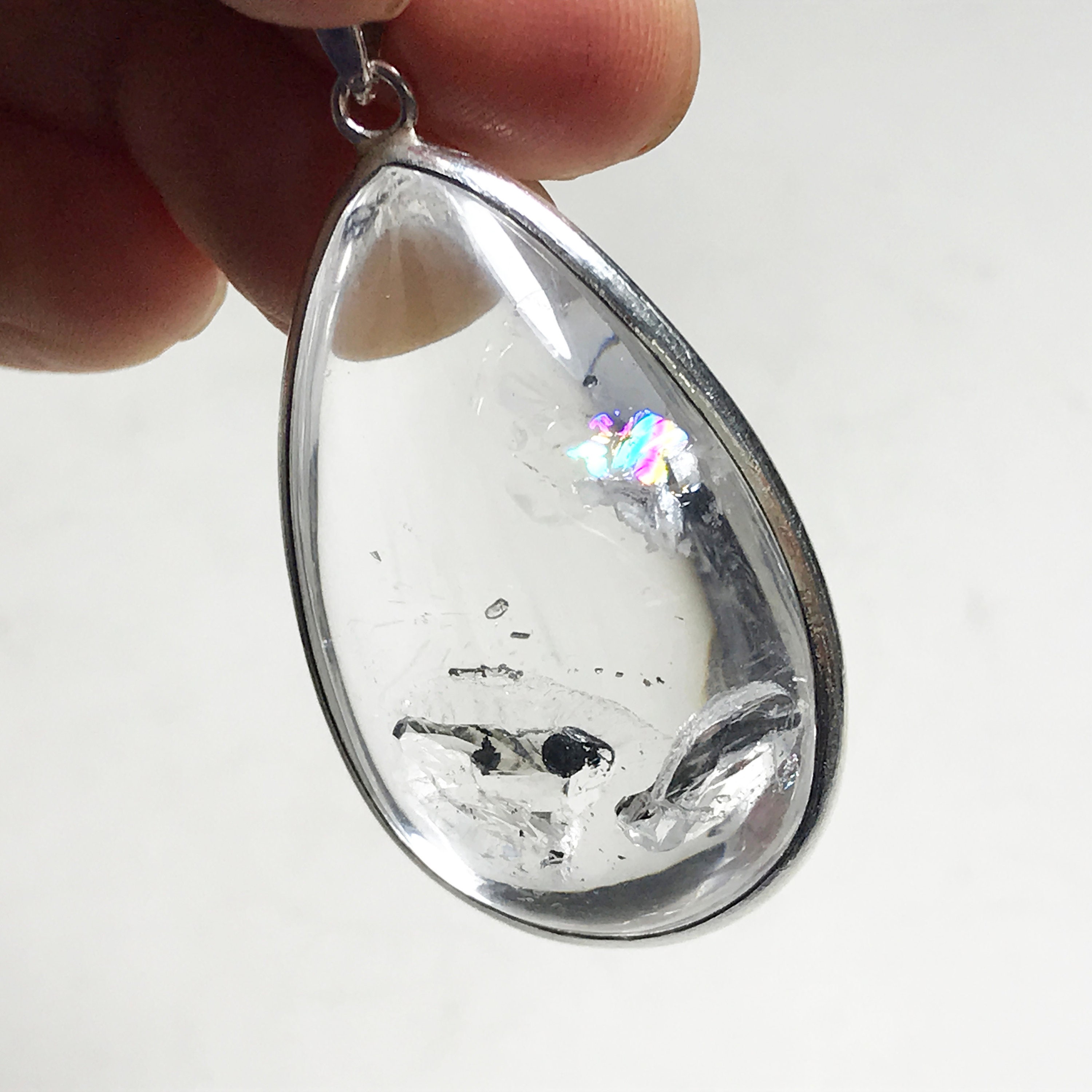 Moving Water Bubble &black Quicksand Bubble Enhydro Quartz Crystal ...
