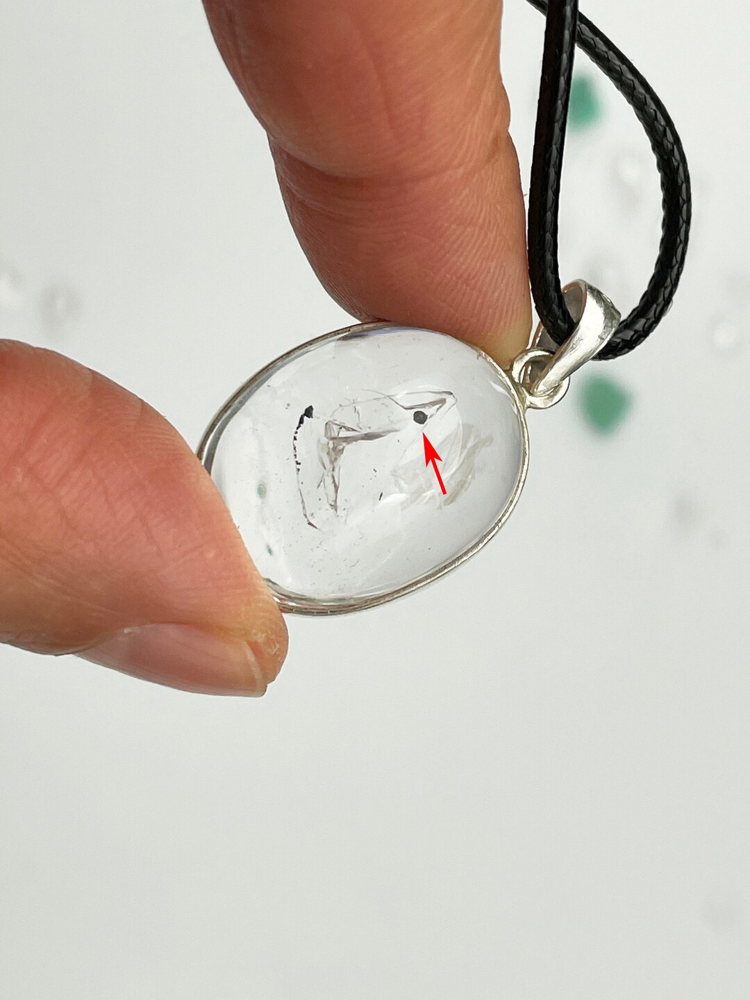 Moving Water Bubble &black Quicksand Bubble Enhydro Quartz Crystal ...