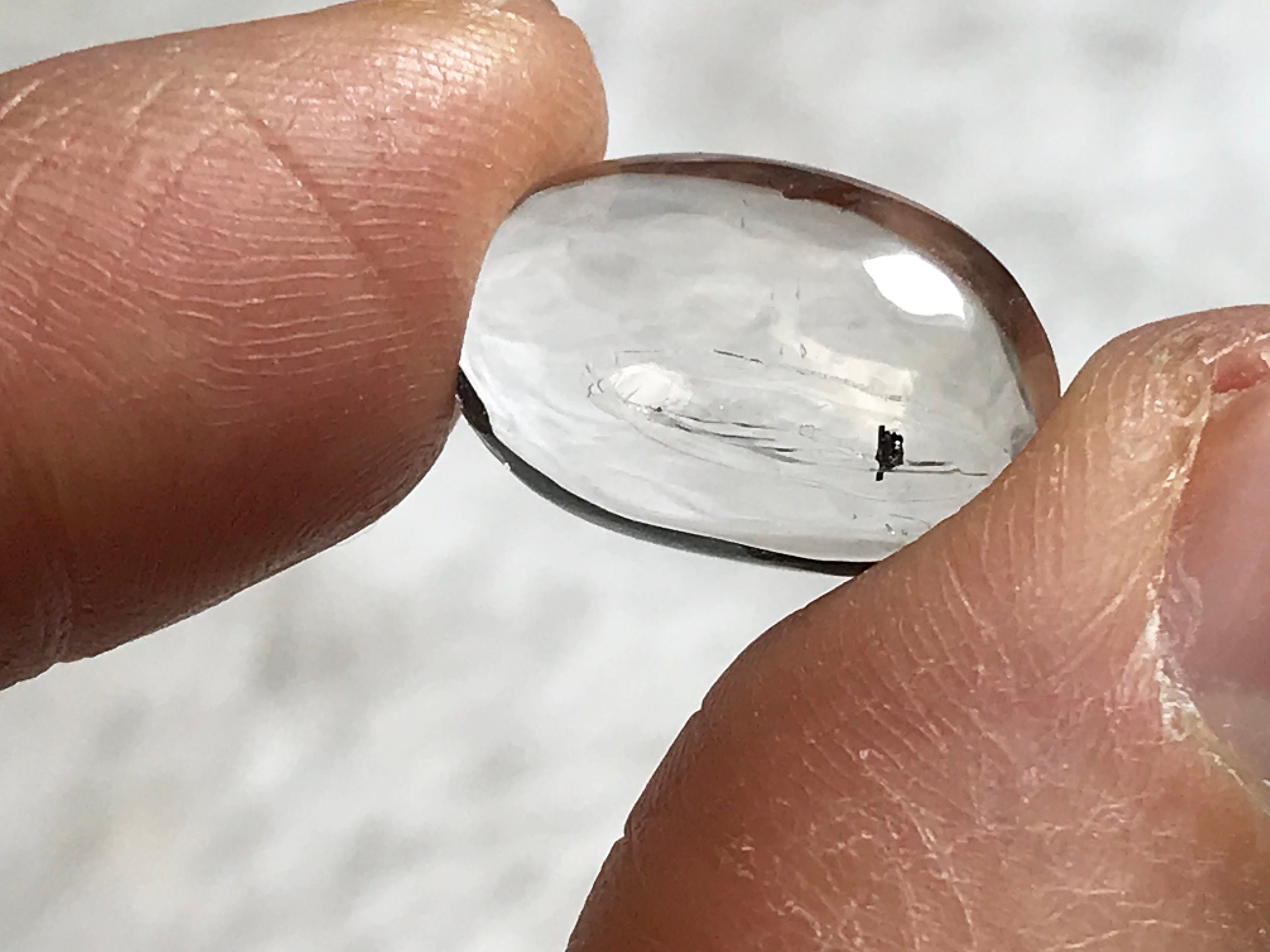 Natural Black Quicksand Moving bubble Enhydro quartz crystal | Etsy