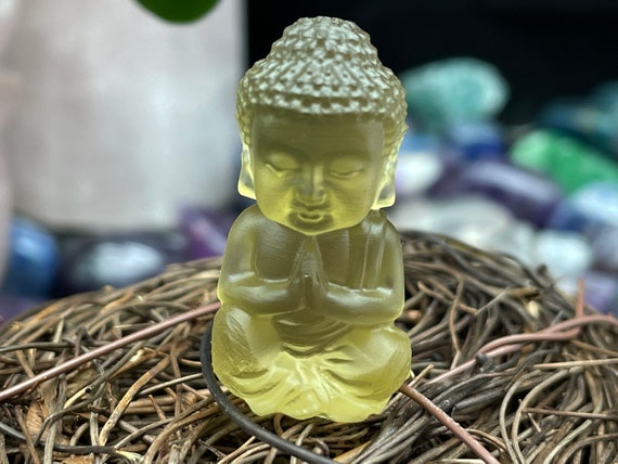 Citrine Gold Buddha Head statue Art Objects Art & Collectibles etna.com.pe