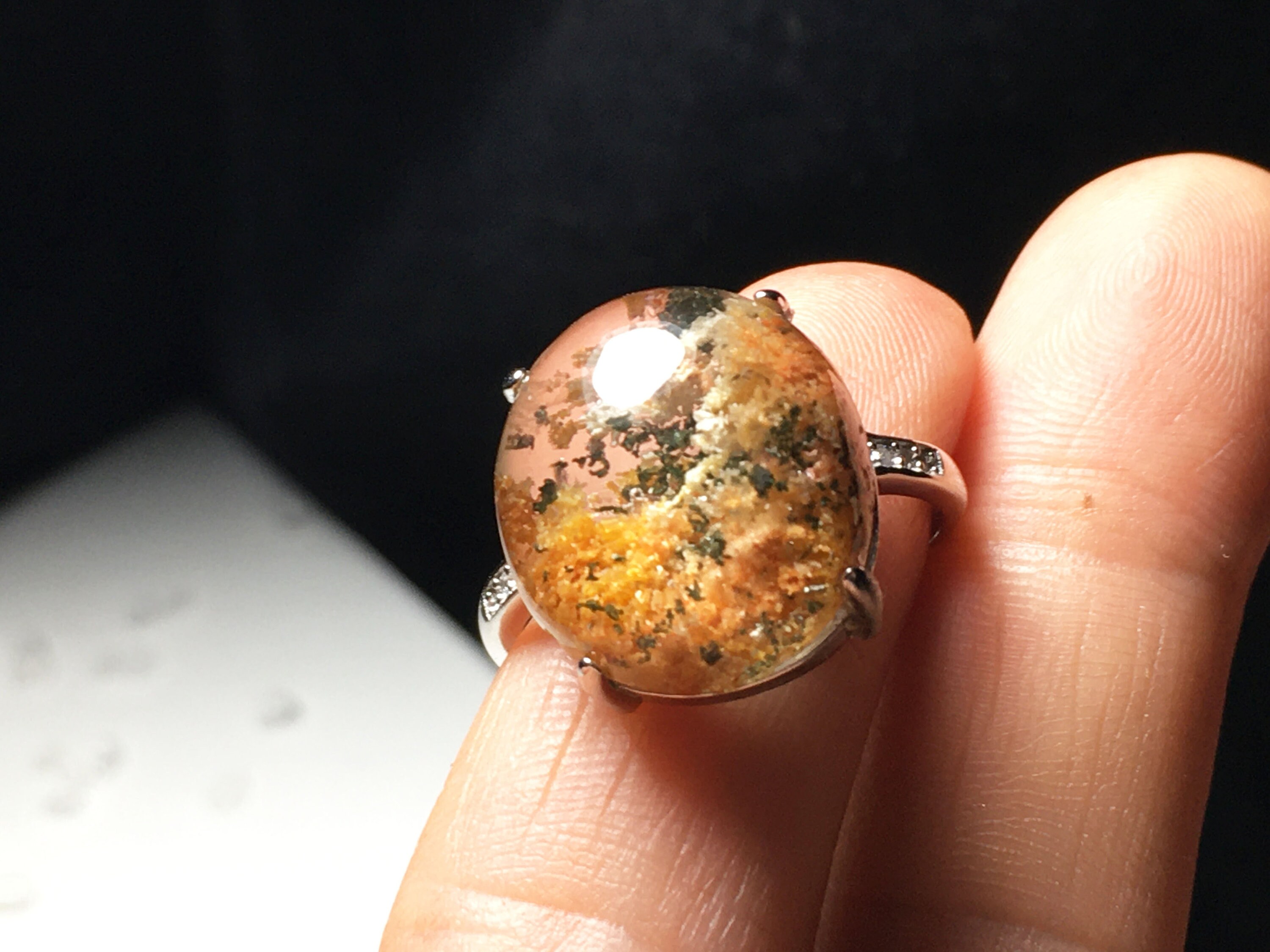 Natural Color Phantom Natural Quartz Crystal Silver 925 | Etsy