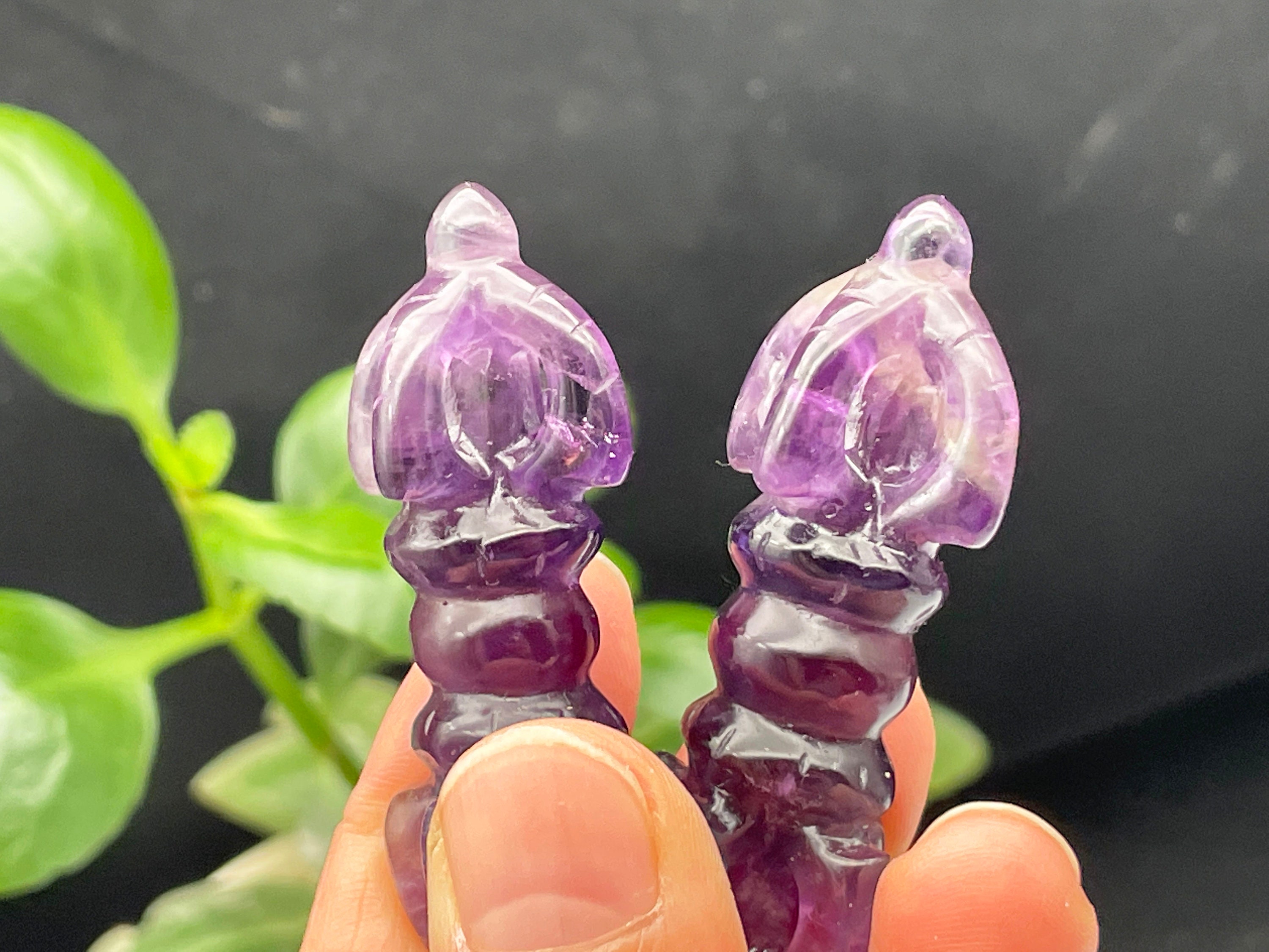 Amethyst Crystal Vajra Dorje, Buddhist Ceremonial, Amulet, Healing ...