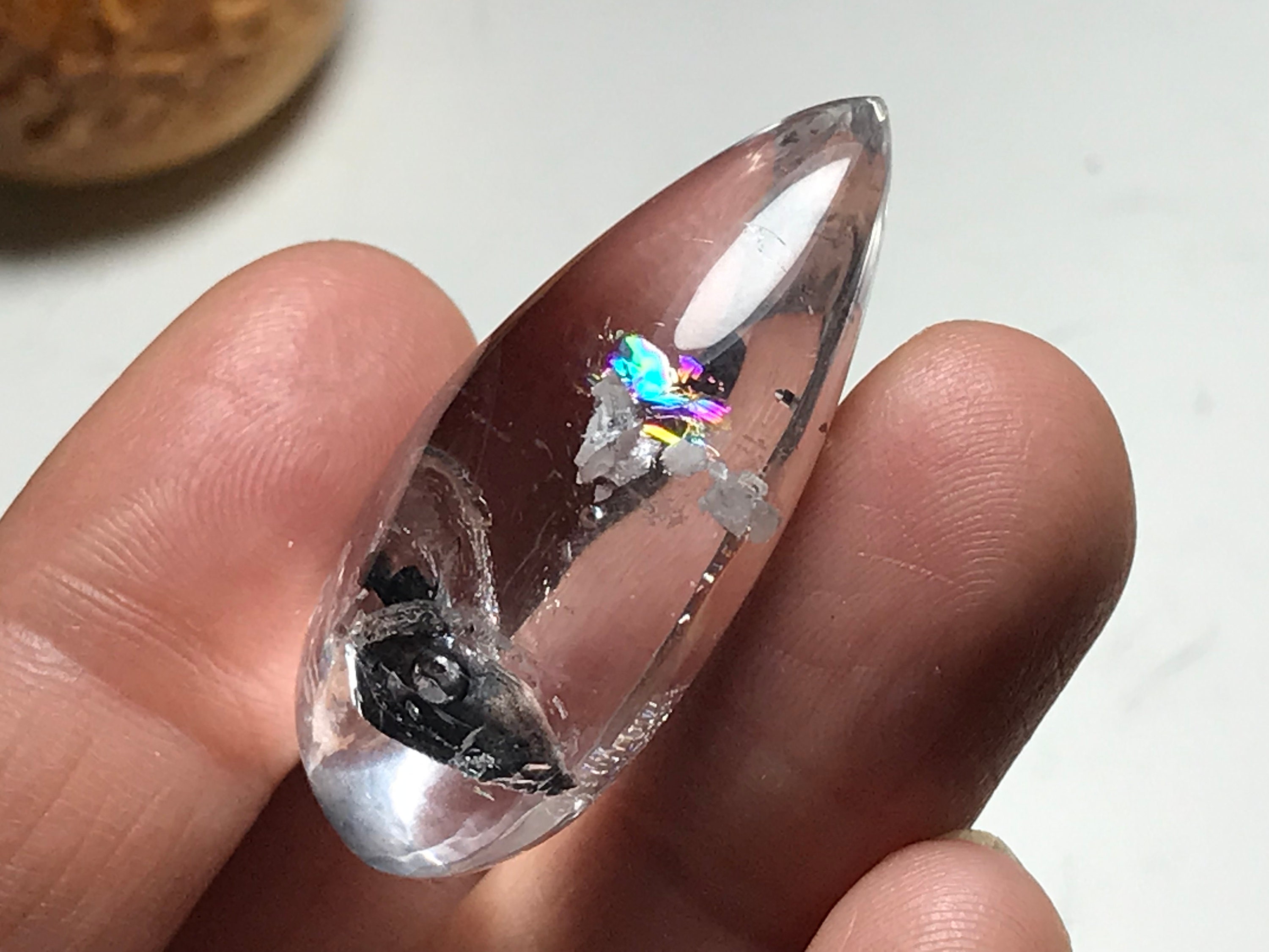 Moving Water Bubble &black Quicksand Bubble Enhydro Quartz Crystal ...