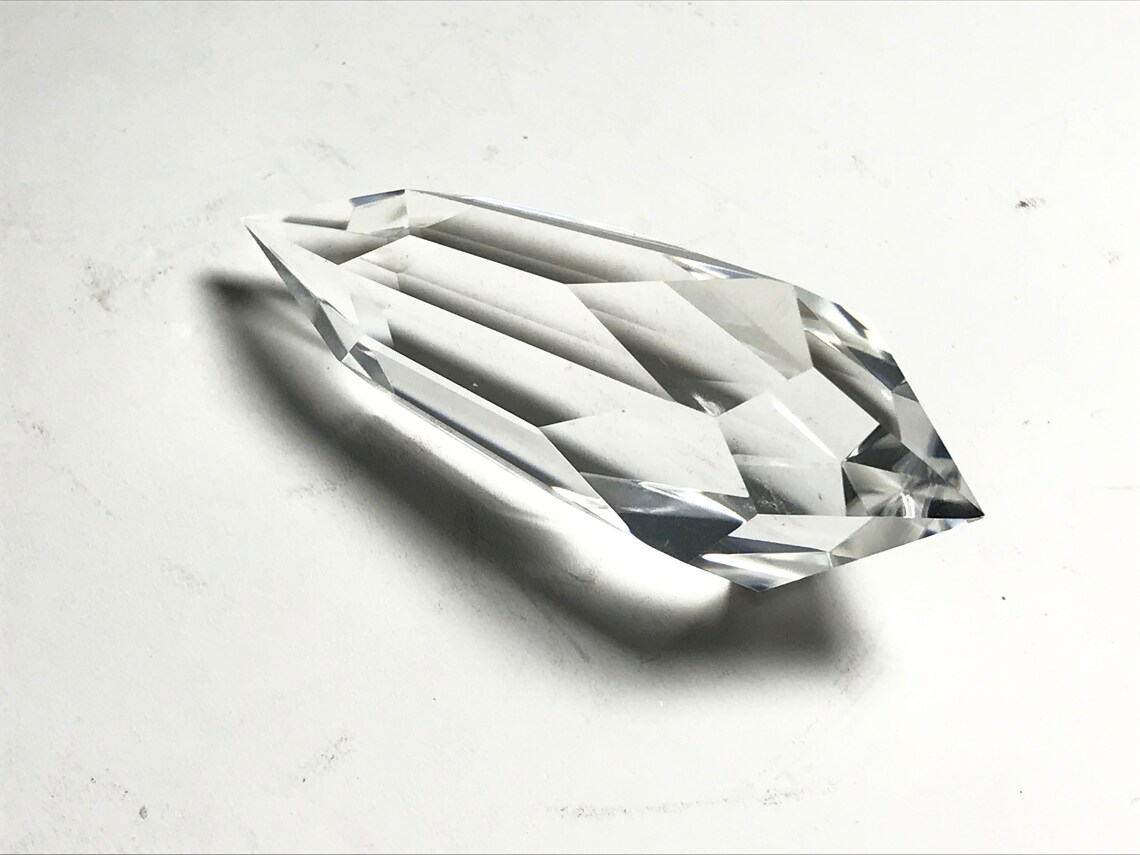 1pcs 18 Sided Vogel Style Clear Natural Quartz Crystal Wand DT Point ...