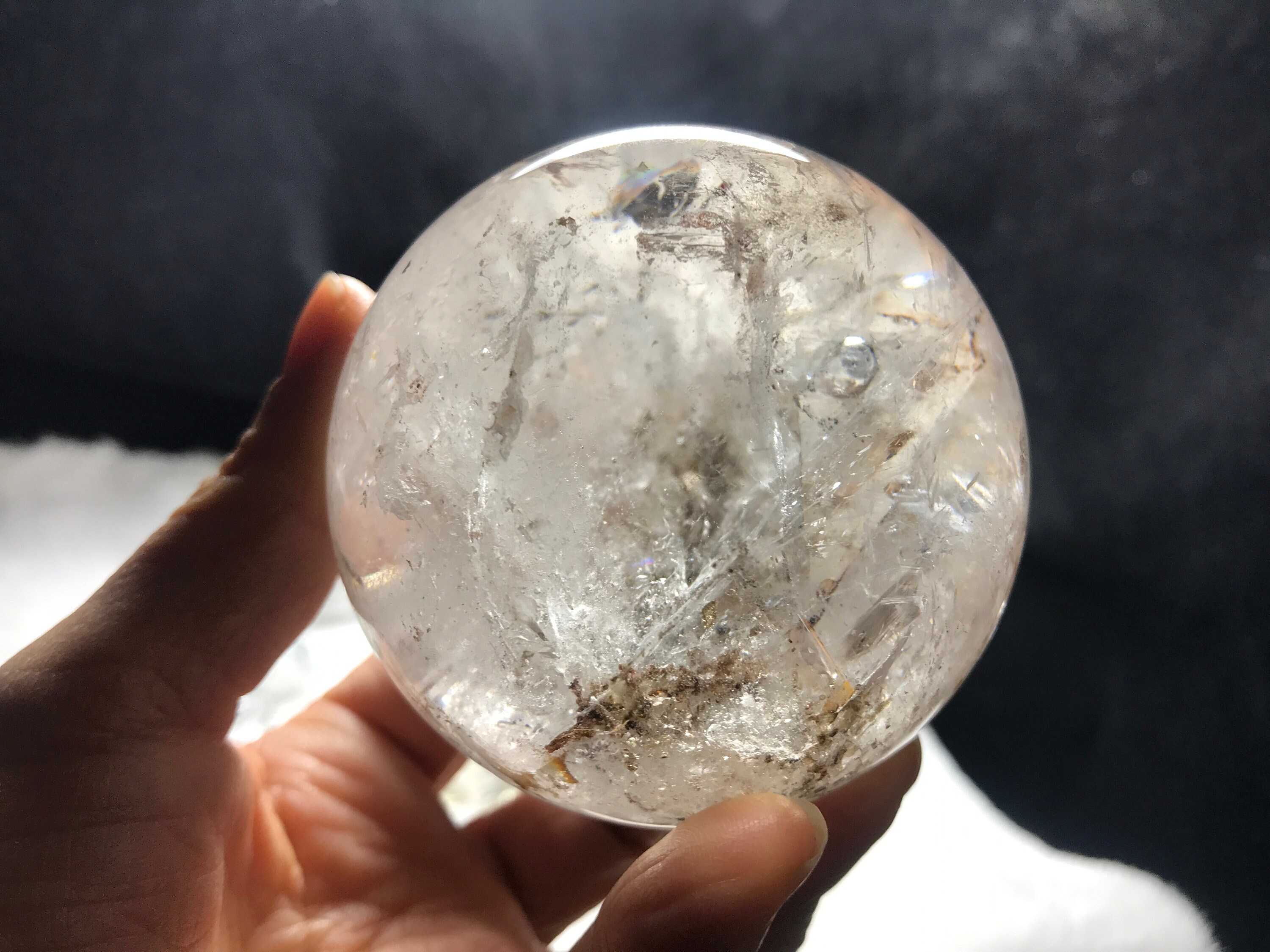 68.5mm Natural Quartz Crystal moving Bubble enhydro Quartz - Etsy