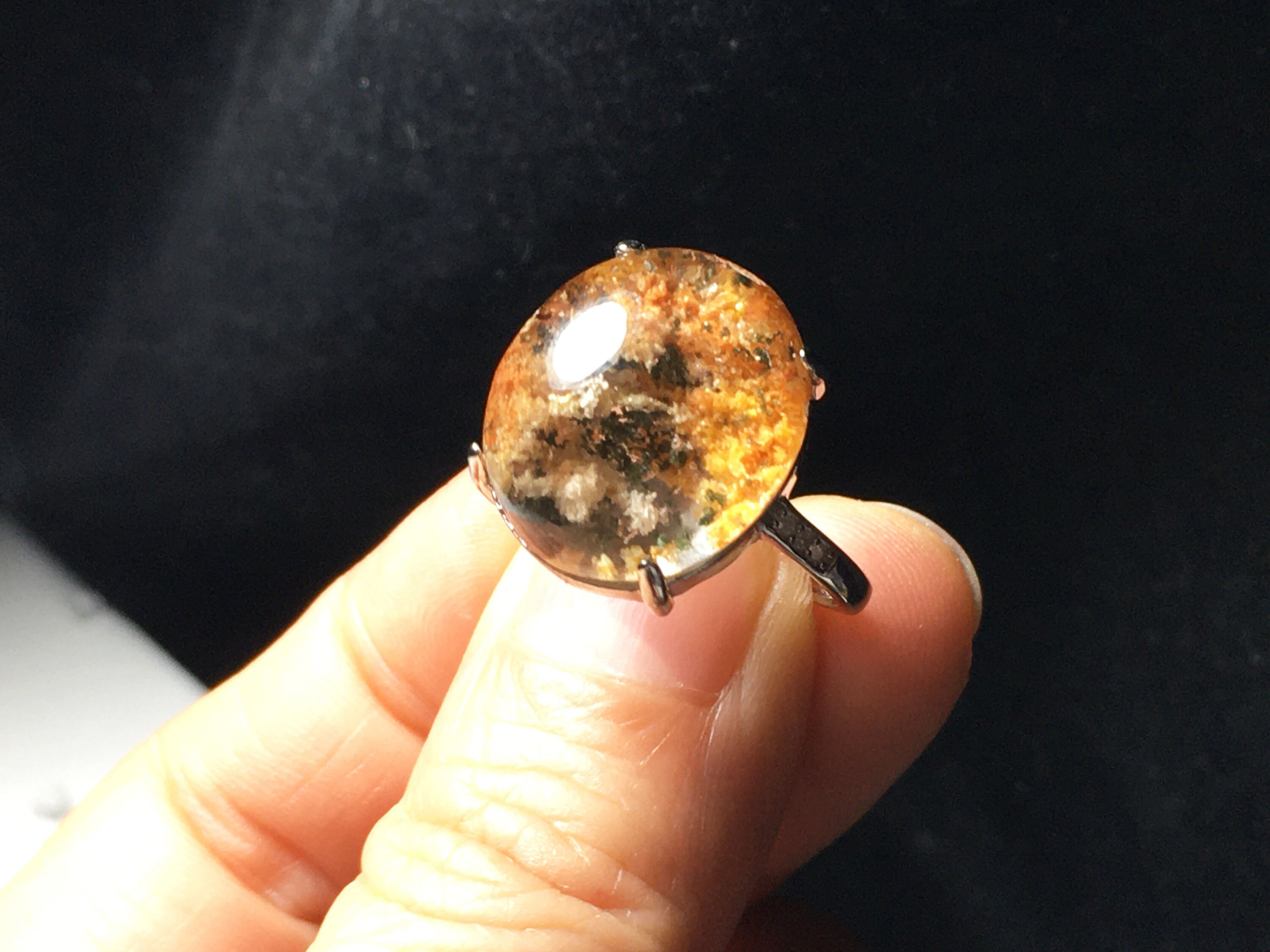 Natural Color Phantom Natural Quartz Crystal Silver 925 | Etsy