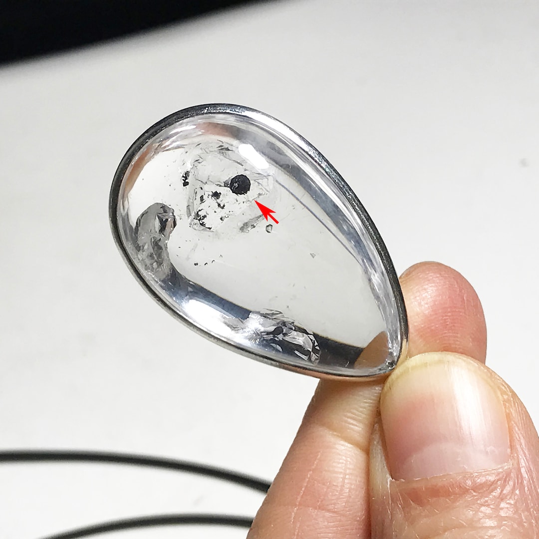 Moving Water Bubble &black Quicksand Bubble Enhydro Quartz Crystal ...