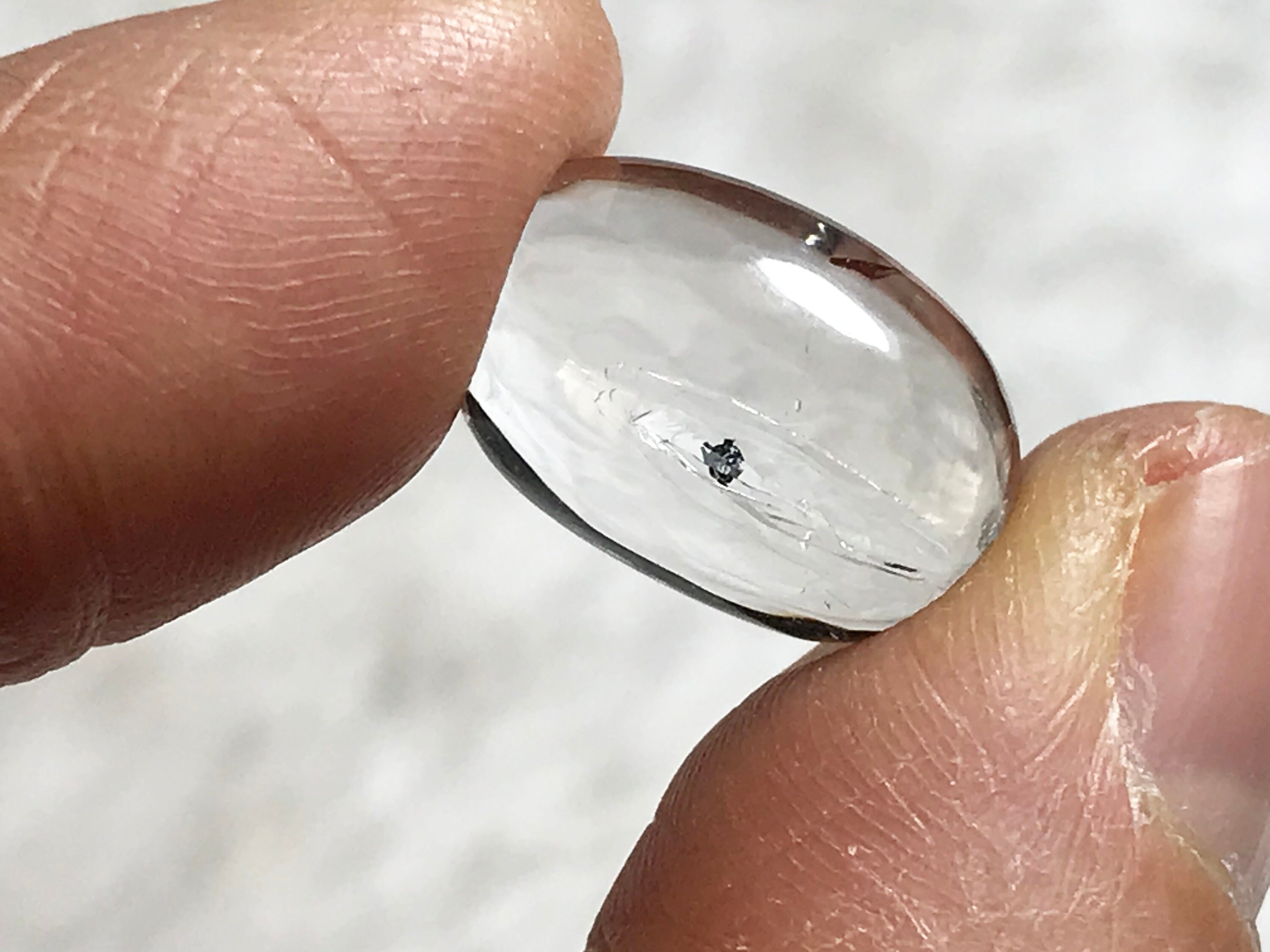Natural Black Quicksand Moving bubble Enhydro quartz crystal | Etsy