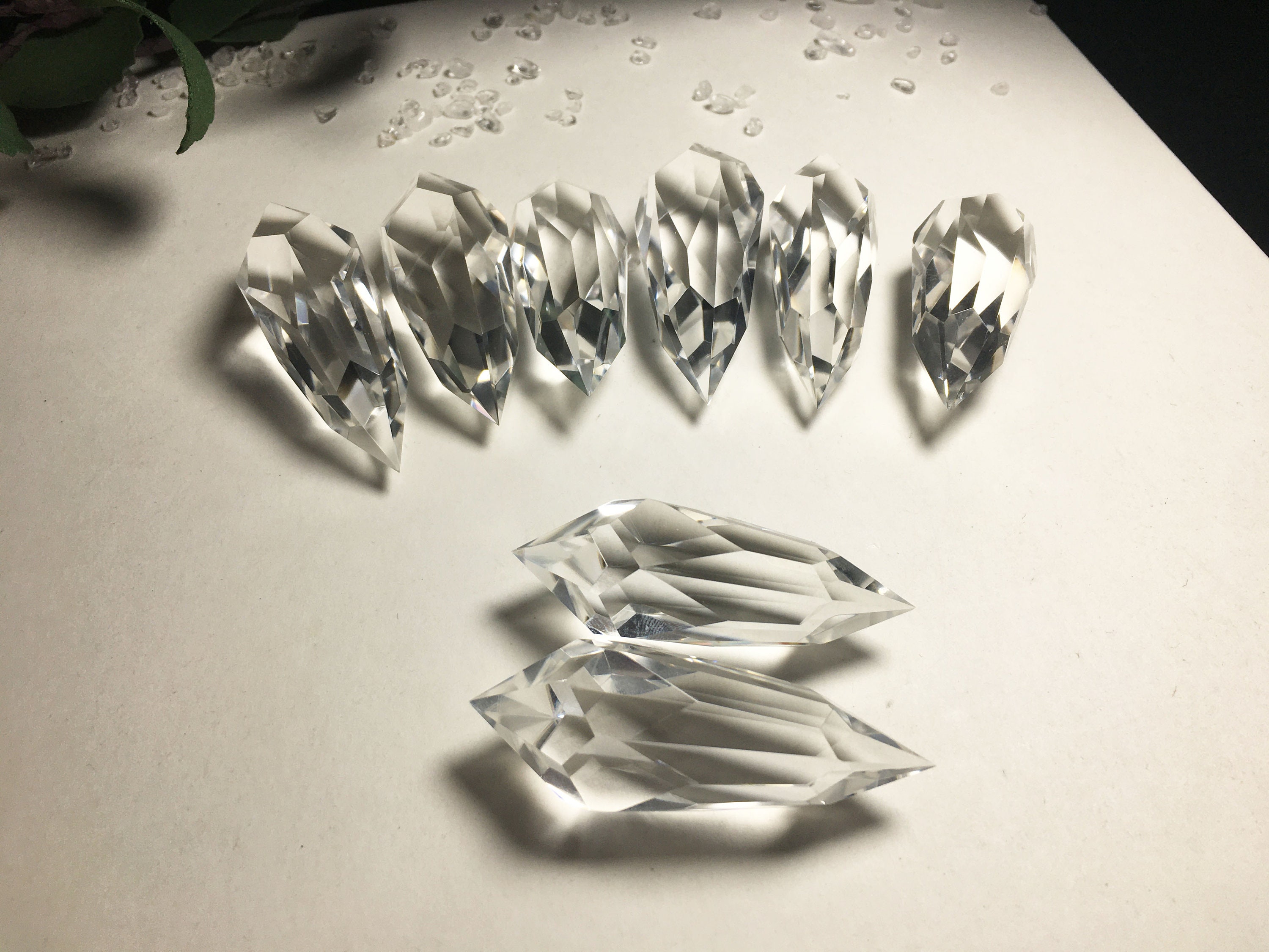 1pcs 18 Sided Vogel Style Clear Natural Quartz Crystal Wand DT Point ...