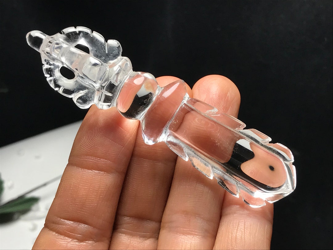 Clear Natural Quartz Crystal Amulet Dorje Sword Reiki Healing L062204 ...