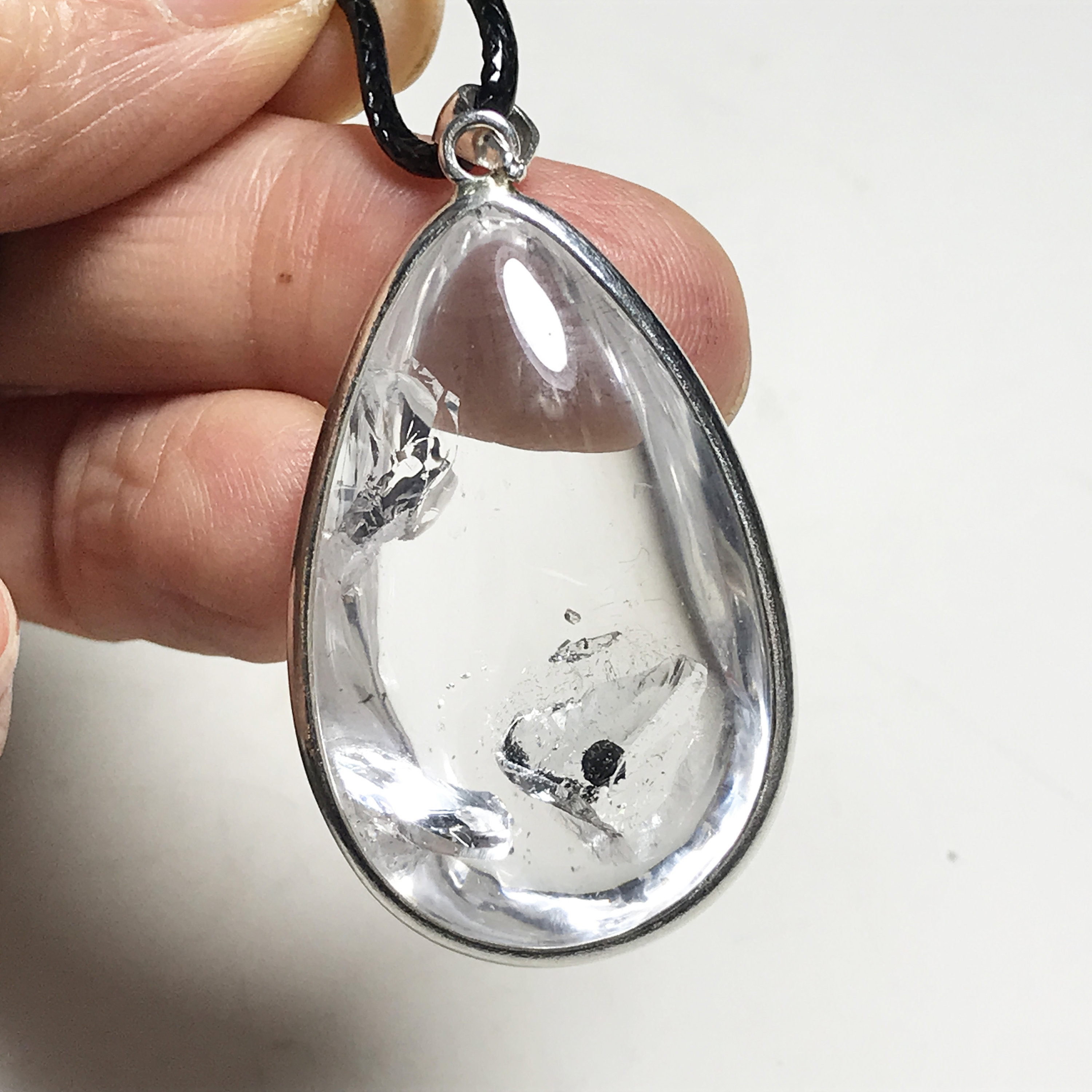 Moving Water Bubble &black Quicksand Bubble Enhydro Quartz Crystal ...
