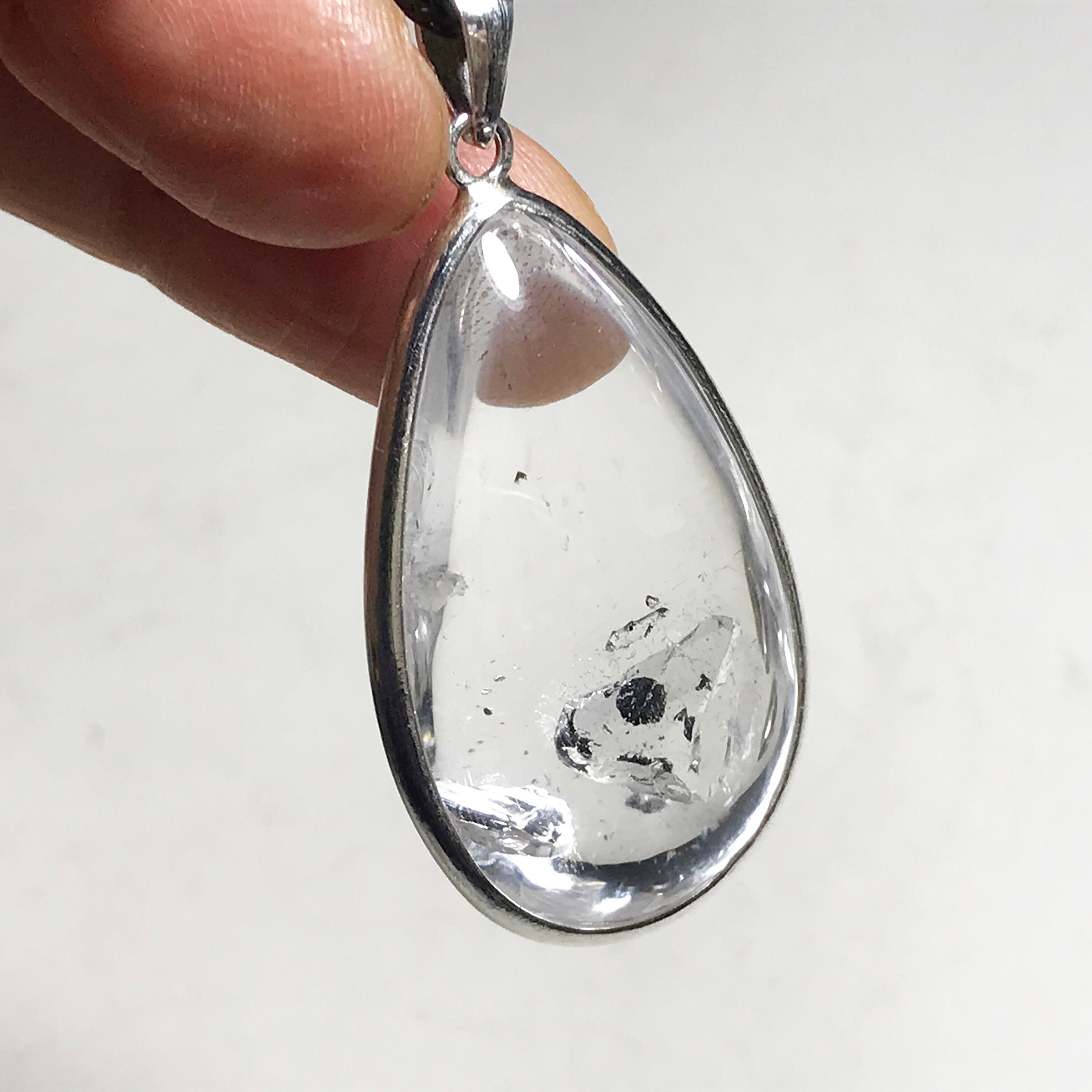 Moving Water Bubble &black Quicksand Bubble Enhydro Quartz Crystal ...